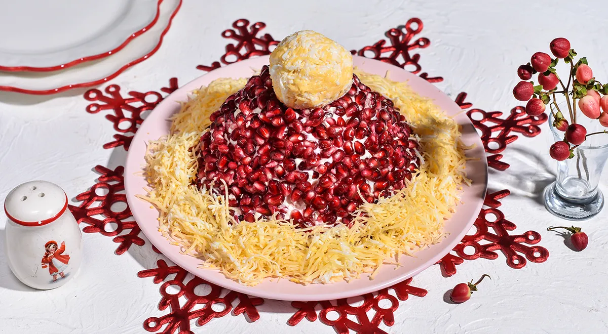 Red Riding Hood Salad with Beef and Pomegranate
