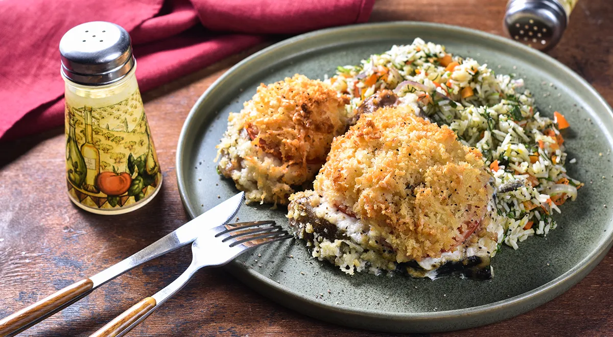 Oven-Baked Cheesy Flank Steak with Tomatoes